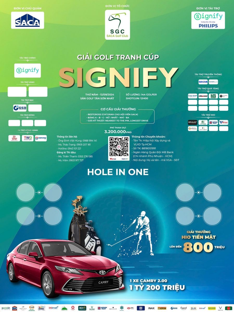 Giải golf thường niên CLB Golf SACA tranh cúp SIGNIFY